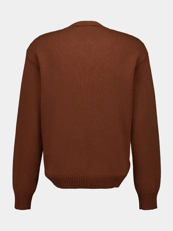 Marni Wool Logo Sweater - Brown