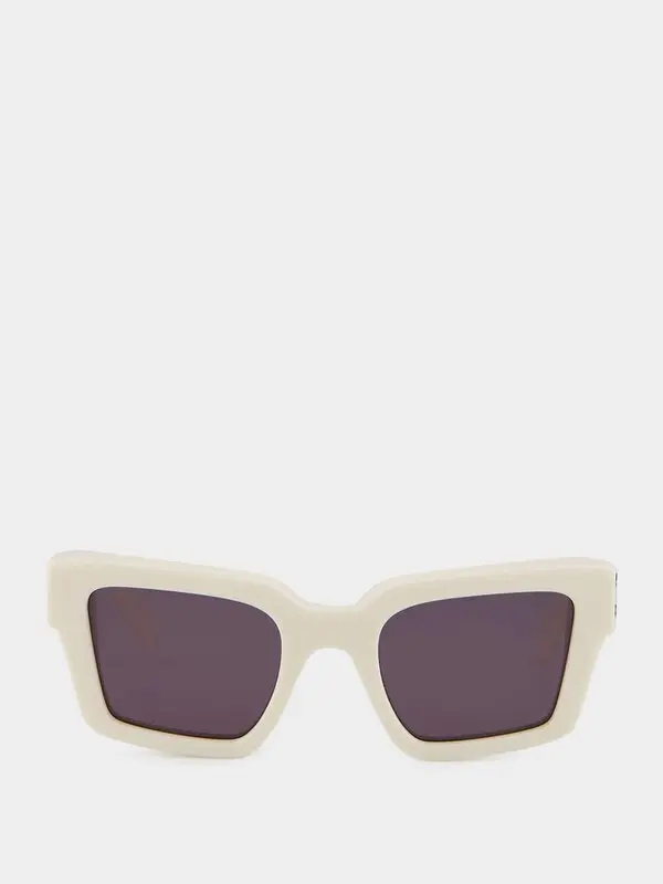 Off-White Richardson Rectangular Sunglasses - White