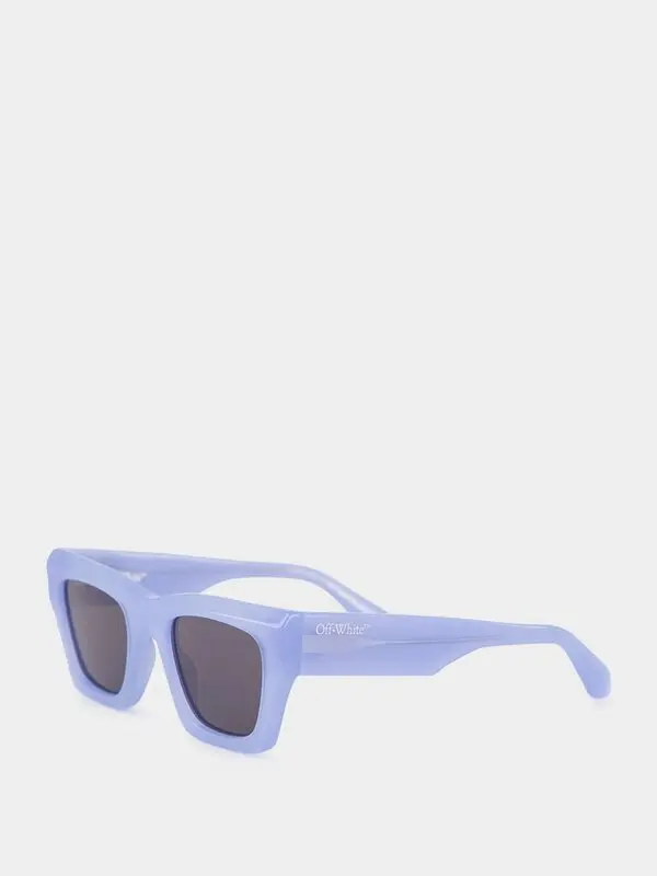 Off-White Davie Rectangular Sunglasses - Blue