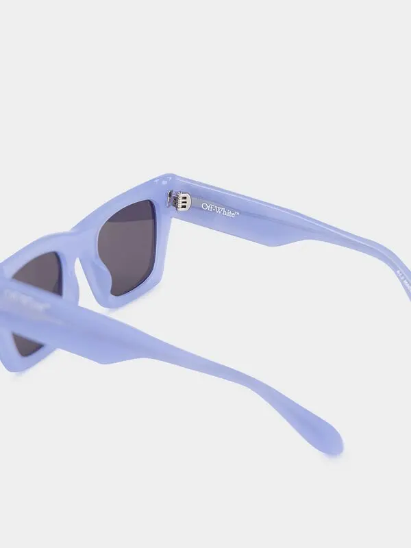Off-White Davie Rectangular Sunglasses - Blue