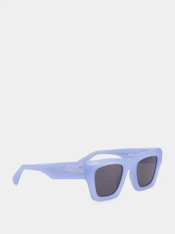 Off-White Davie Rectangular Sunglasses - Blue
