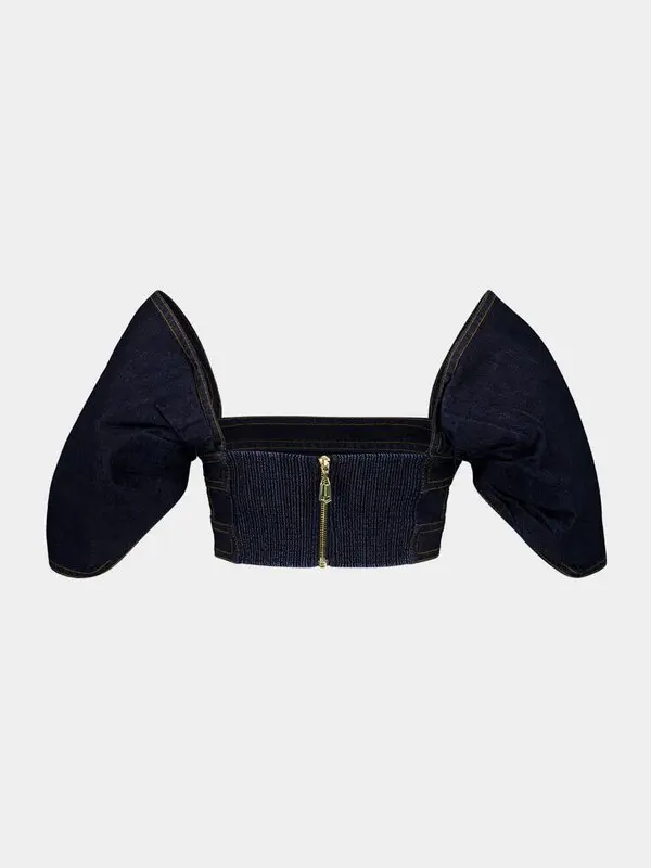 Zimmermann Rebellion Denim Bodice - Blue