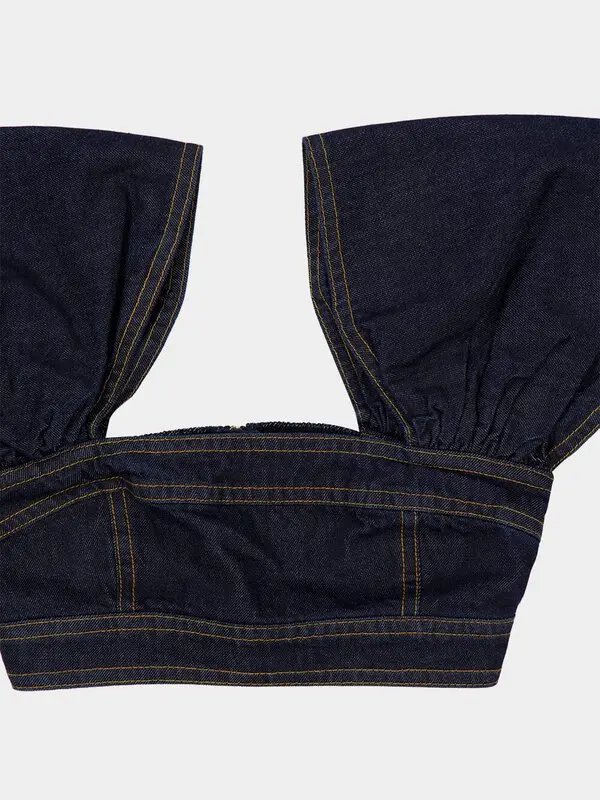 Zimmermann Rebellion Denim Bodice - Blue
