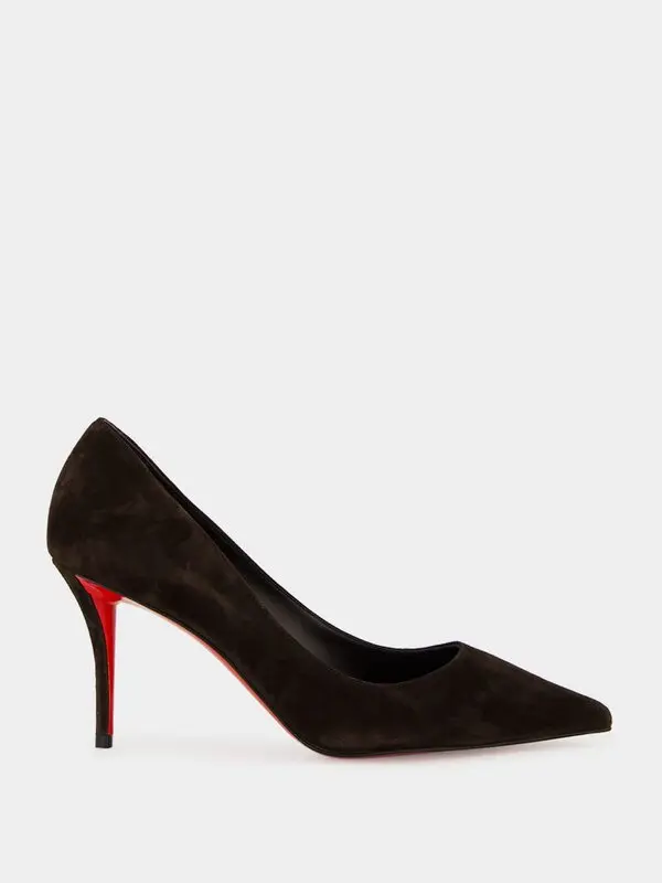 CHRISTIAN LOUBOUTIN Amara Miss Z Suede 80 Pumps - Brown