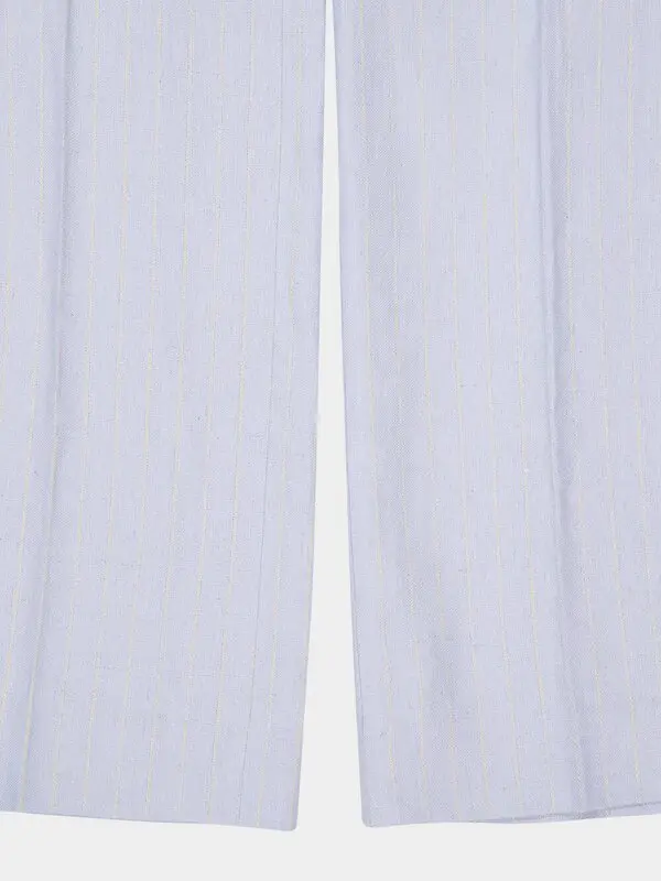 Zimmermann Pinstripe Linen Trousers