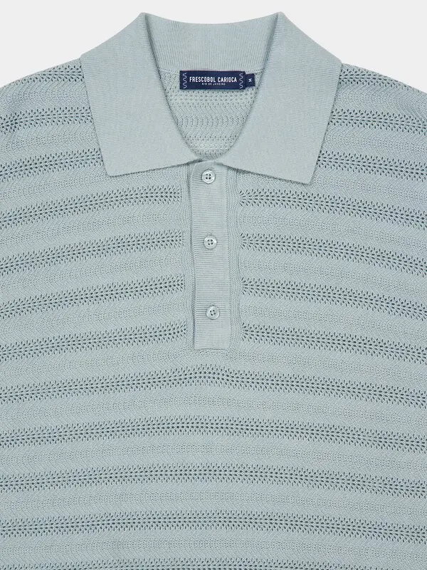 Frescobol Carioca Coastal Vidal Cotton Jacquard Polo