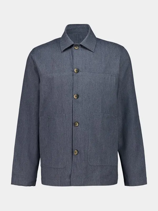 Frescobol Carioca Belford Cotton-cashmere Jacket - Blue