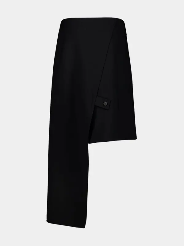 COURREGES Oblique Polywool Skirt