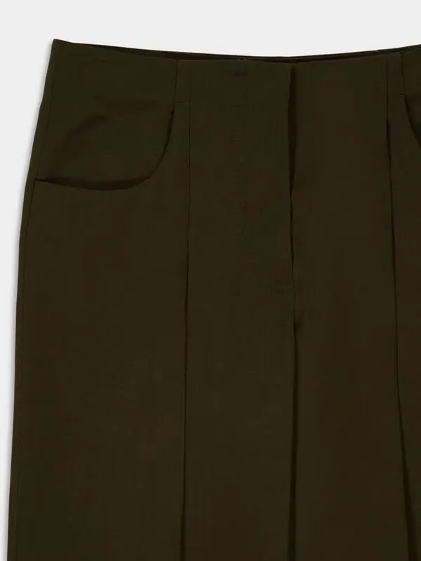 Fendi Wool And Mohair Wide-leg Trousers