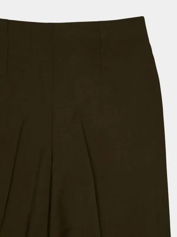 Fendi Wool And Mohair Wide-leg Trousers