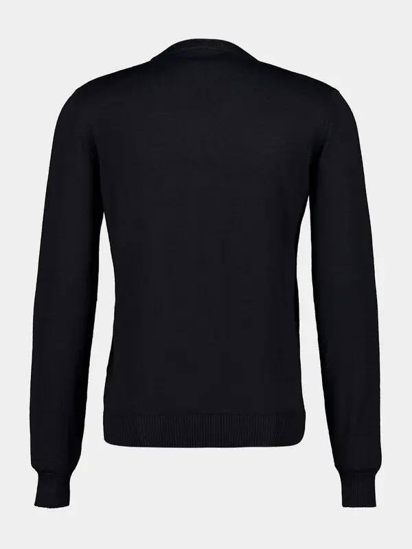 Fendi Wool Jumper With Ff Pocket