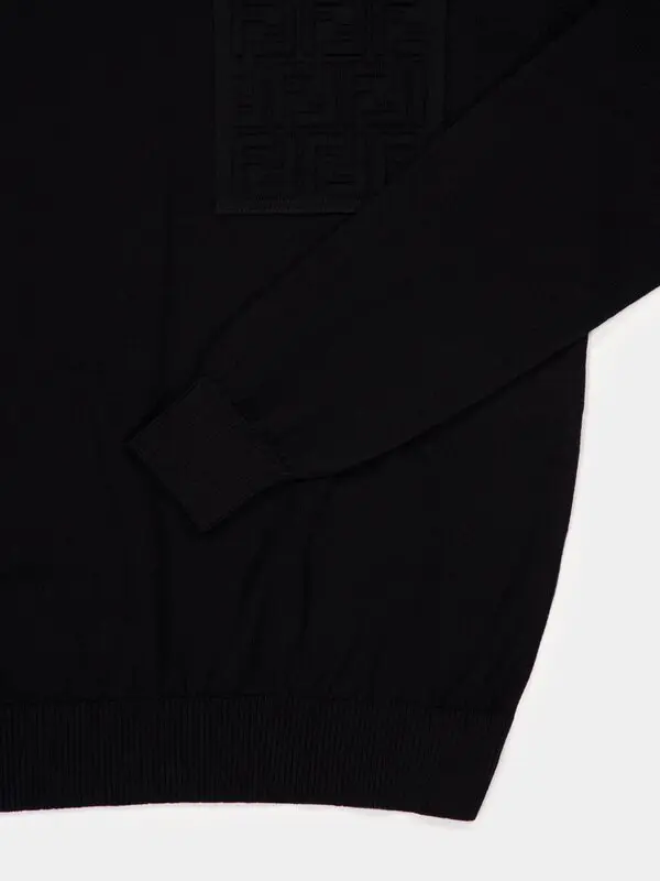 Fendi Wool Jumper With Ff Pocket