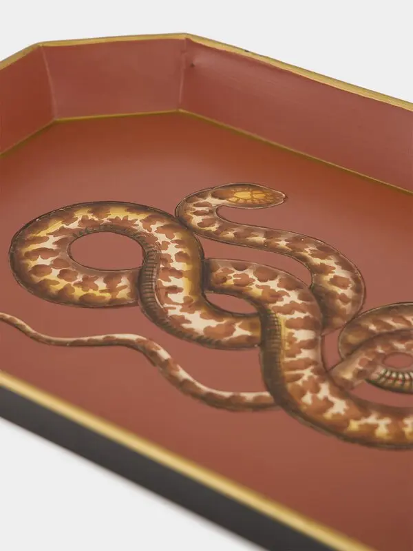 LES-OTTOMANS Hand-painted Snake Tray