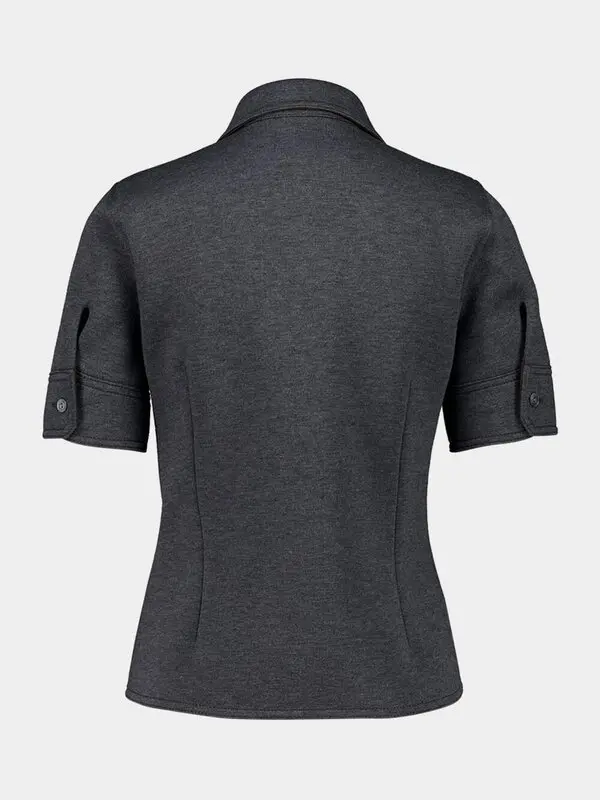 Gucci Wool-cotton Jersey Shirt - Grey