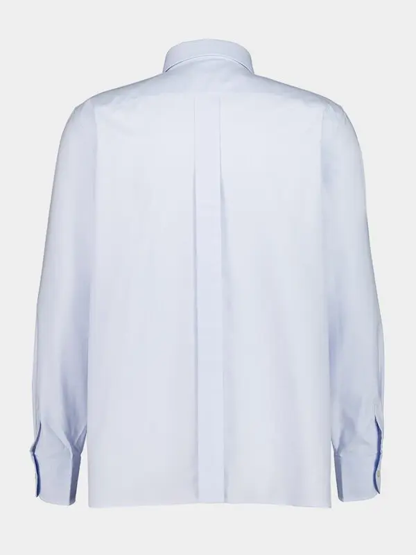 Saint Laurent Bleu Blanc Cassandre Oxford Shirt