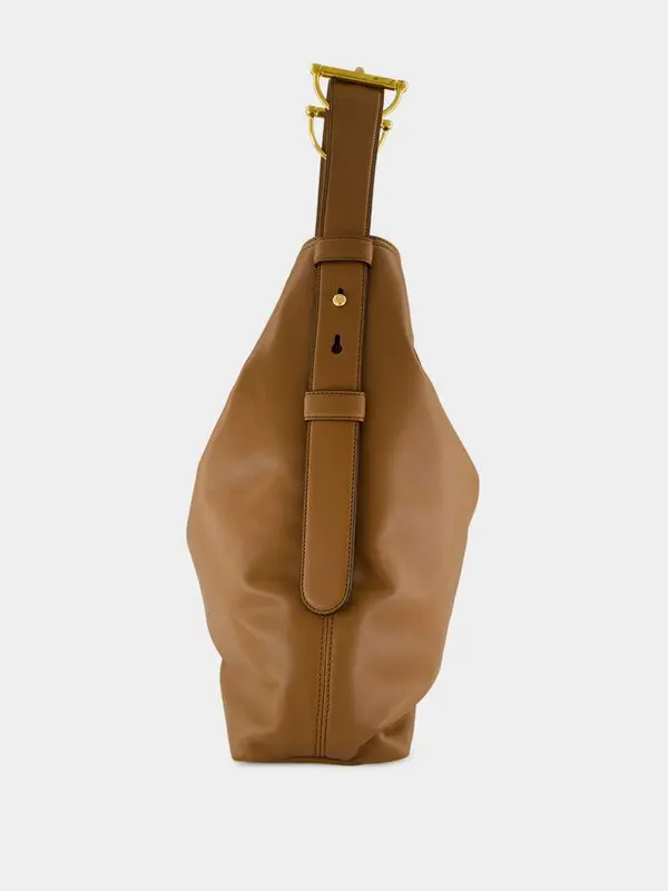 Gucci Leather Large Tote Bag - Brown