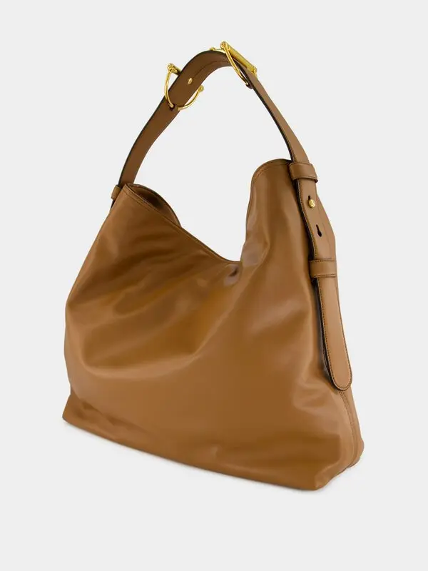 Gucci Leather Large Tote Bag - Brown