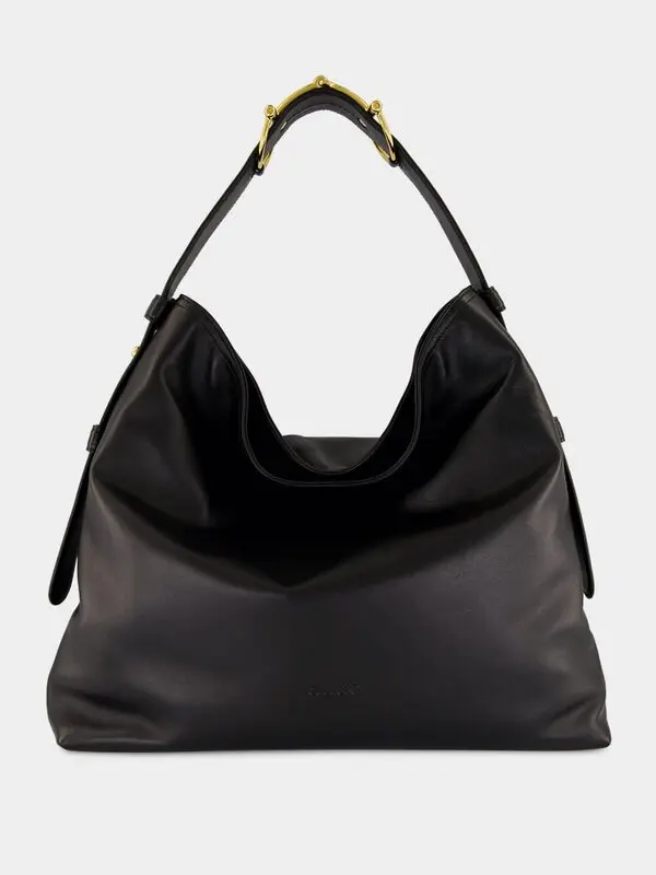 Gucci Leather Beatrix Large Tote Bag - Black
