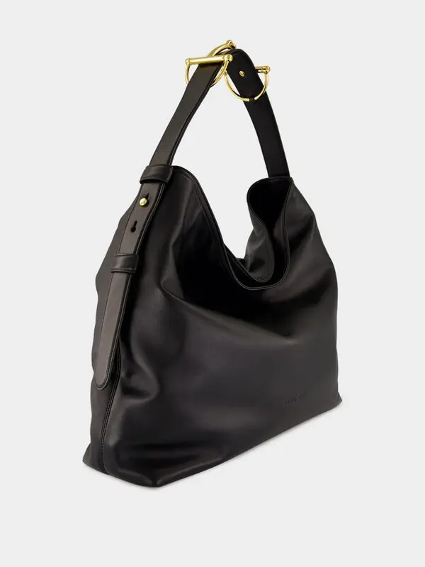 Gucci Leather Beatrix Large Tote Bag - Black