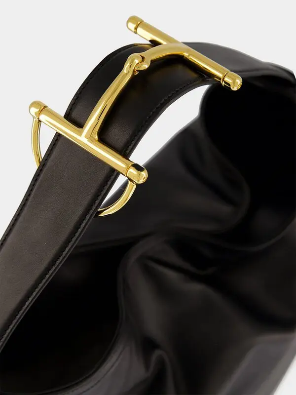 Gucci Leather Beatrix Large Tote Bag - Black