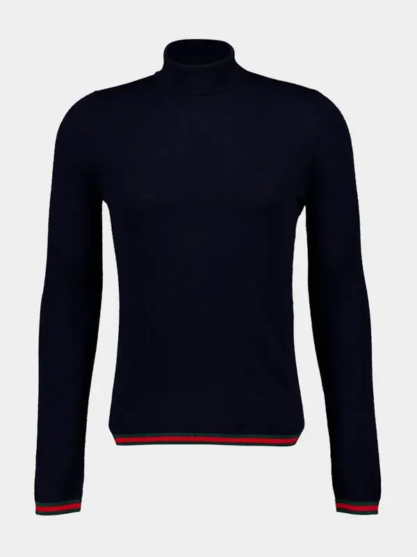 Gucci Cashmere Turtleneck - Blue