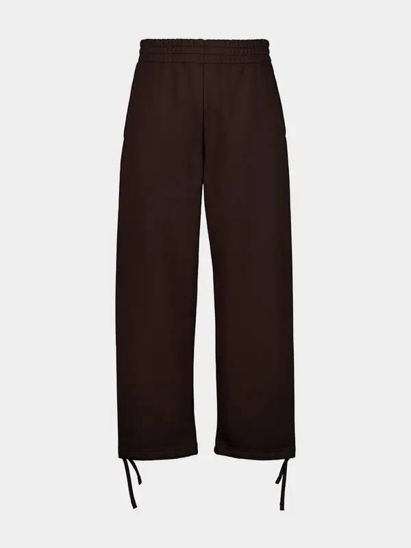 Gucci Dark Cotton Jersey Joggers - Brown