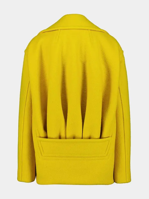 Gucci Dusty Wool Buttoned Coat