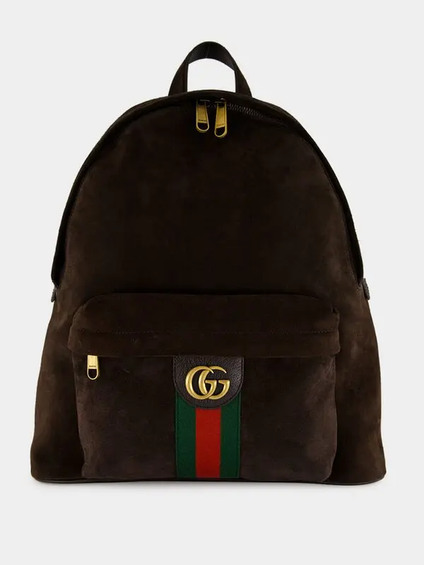 Gucci Ophidia Suede Backpack - Brown