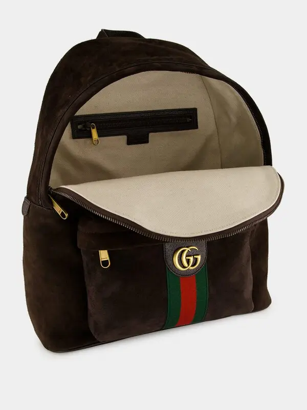 Gucci Ophidia Suede Backpack