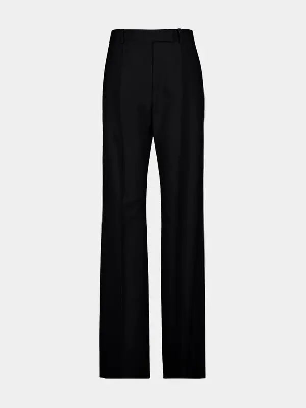 TOM FORD Wool Straight-leg Trousers - Black