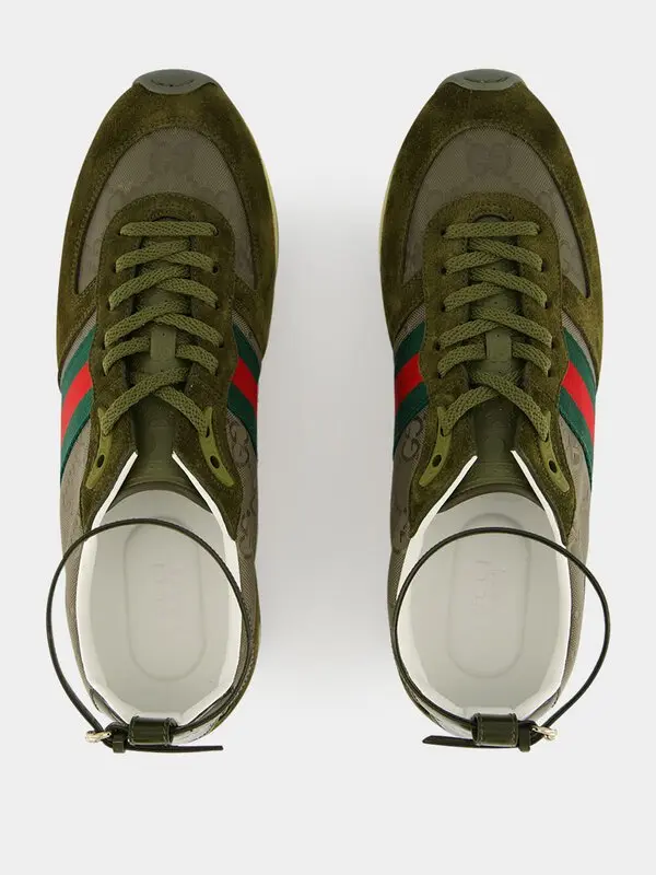 Gucci Re-motion Gg Nylon Trainers - Green