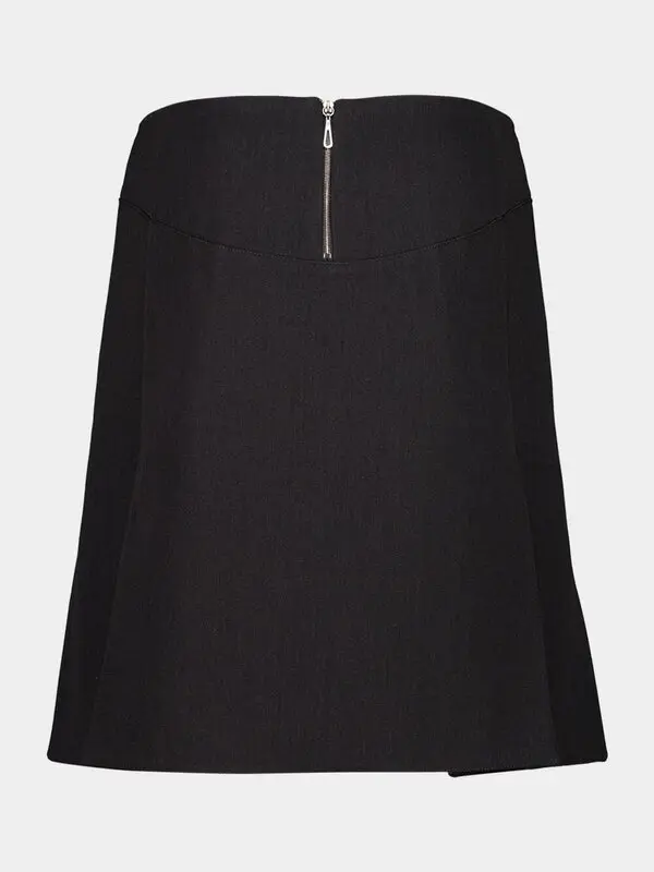 Rabanne Pleated Mini Skirt With Belt