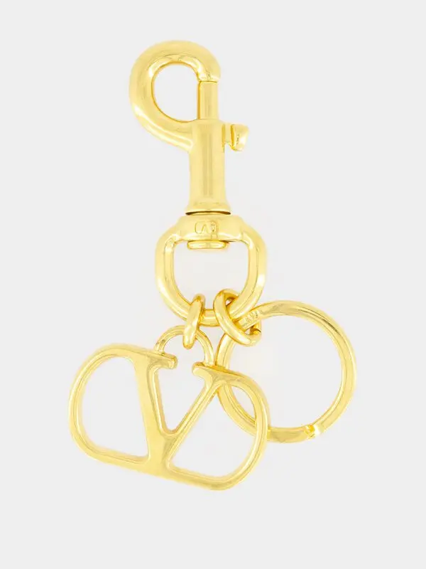Valentino Garavani Vlogo Metal Keyring - Gold