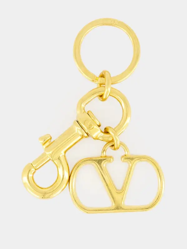 Valentino Garavani Vlogo Metal Keyring