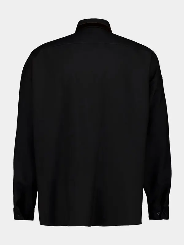 Marni Wool Shirt With Logo Detail
