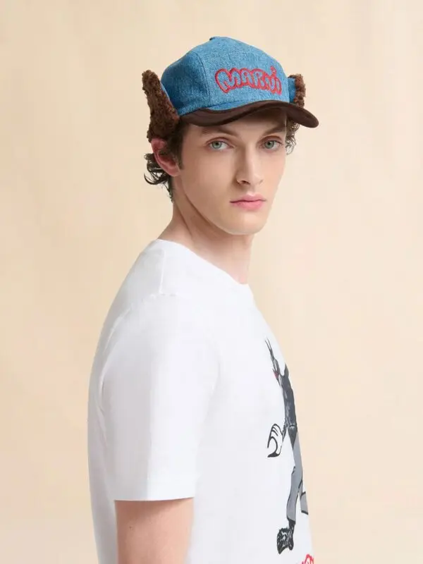 Marni Denim Aviator Baseball Cap
