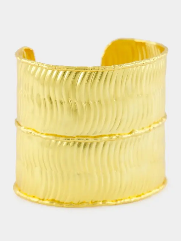 Sylvia Toledano Bamboo Textured Cuff Bracelet