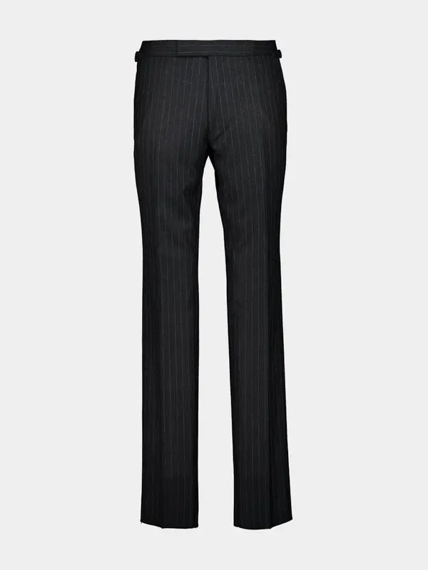 TOM FORD Dark Classic Wool Trousers - Grey