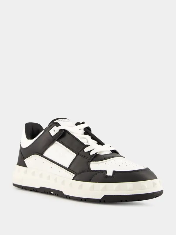 Valentino Garavani Freedots Calfskin Low-top Sneakers - Multicolour