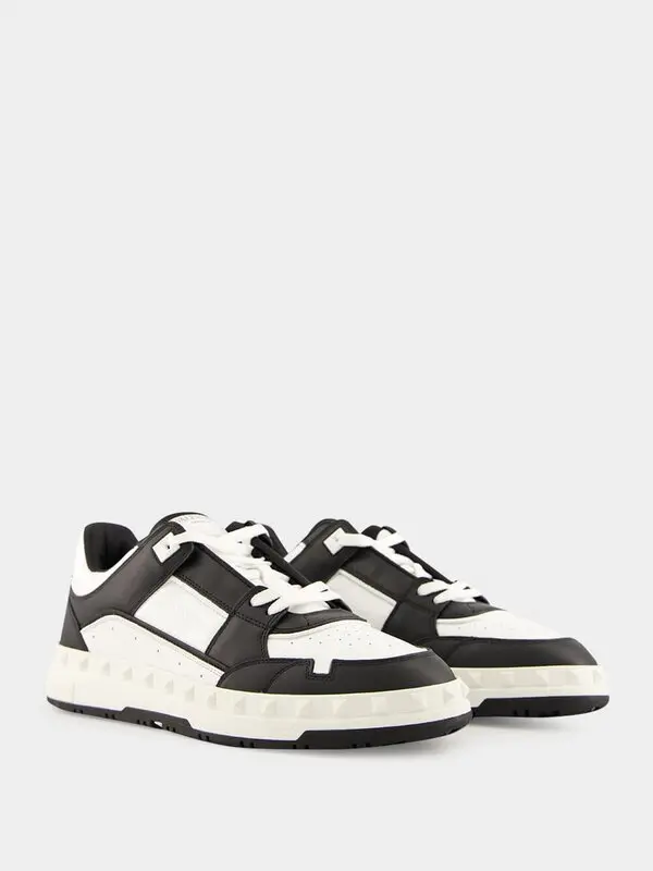 Valentino Garavani Freedots Calfskin Low-top Sneakers - Multicolour