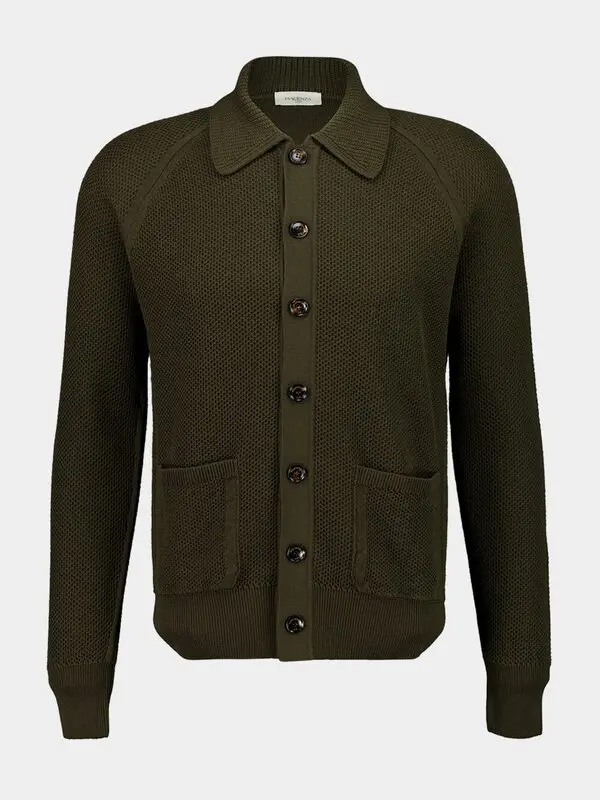 PIACENZA CASHMERE 1733 Virgin Wool Button-up Overshirt - Brown