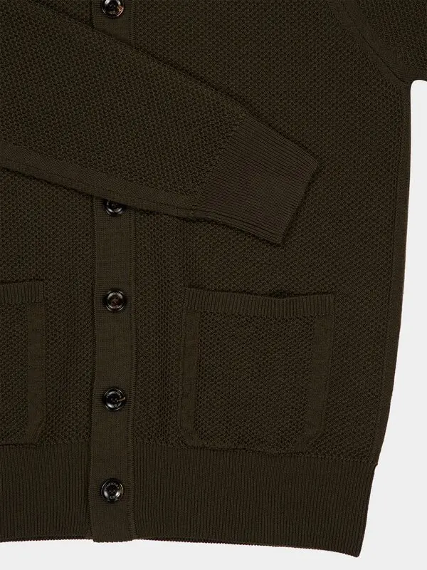 PIACENZA CASHMERE 1733 Virgin Wool Button-up Overshirt - Brown
