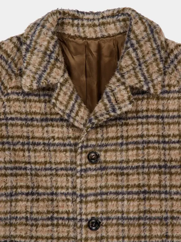 PIACENZA CASHMERE 1733 Checked Wool-silk Coat - Multicolour