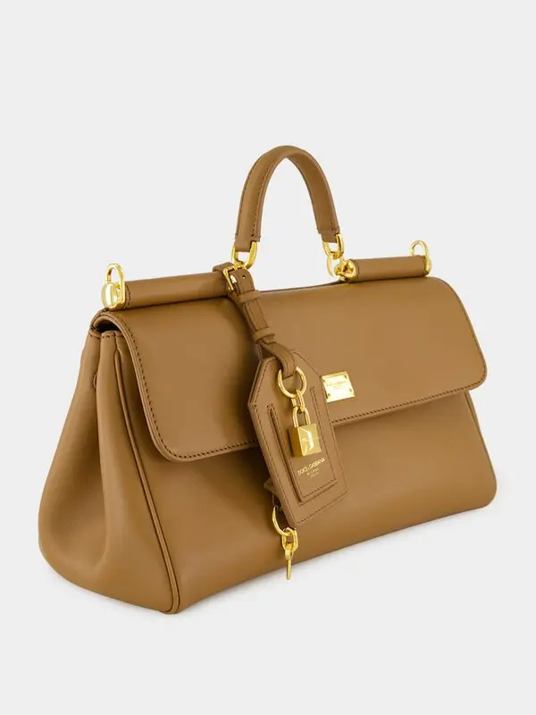 Dolce & Gabbana My Sicily Leather Handbag - Brown