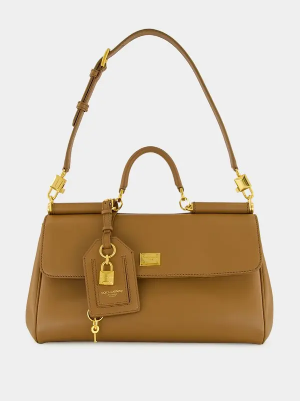 Dolce & Gabbana My Sicily Leather Handbag