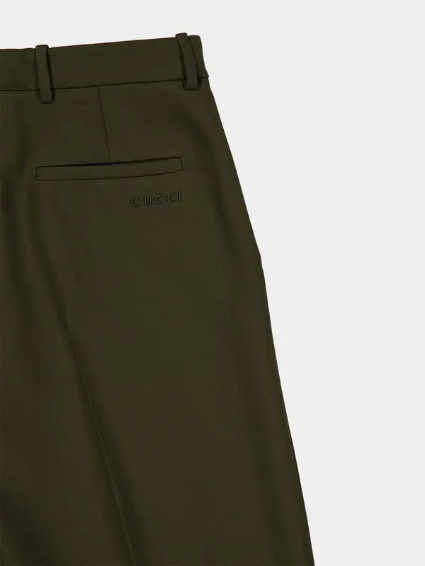 Gucci Wool Wide-leg Trousers