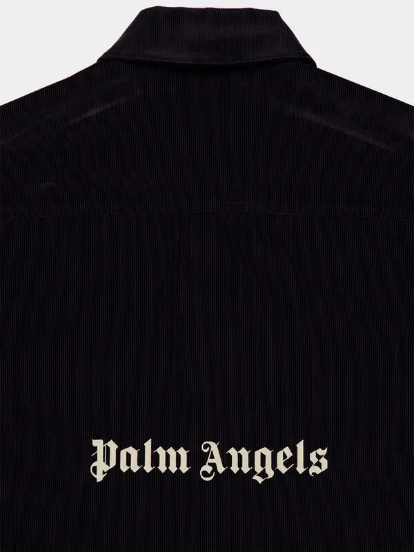 Palm Angels Cord Overshirt With Classic Logo