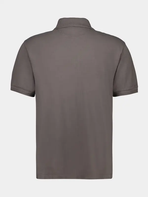 Frescobol Carioca Cedar Horacio Cotton Polo Shirt - Grey
