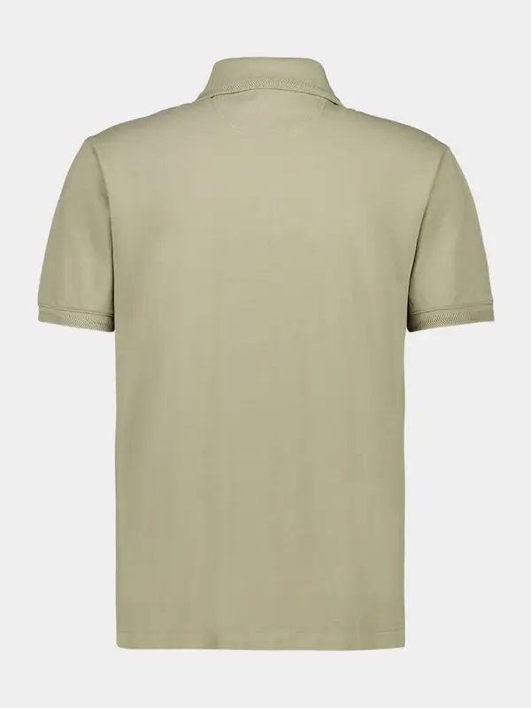 Frescobol Carioca Khaki Horacio Cotton Polo Shirt - Green
