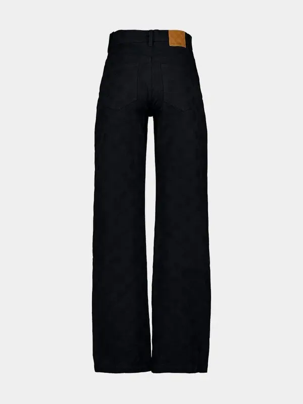 Casablanca Straight Fit Monogram Denim Jeans